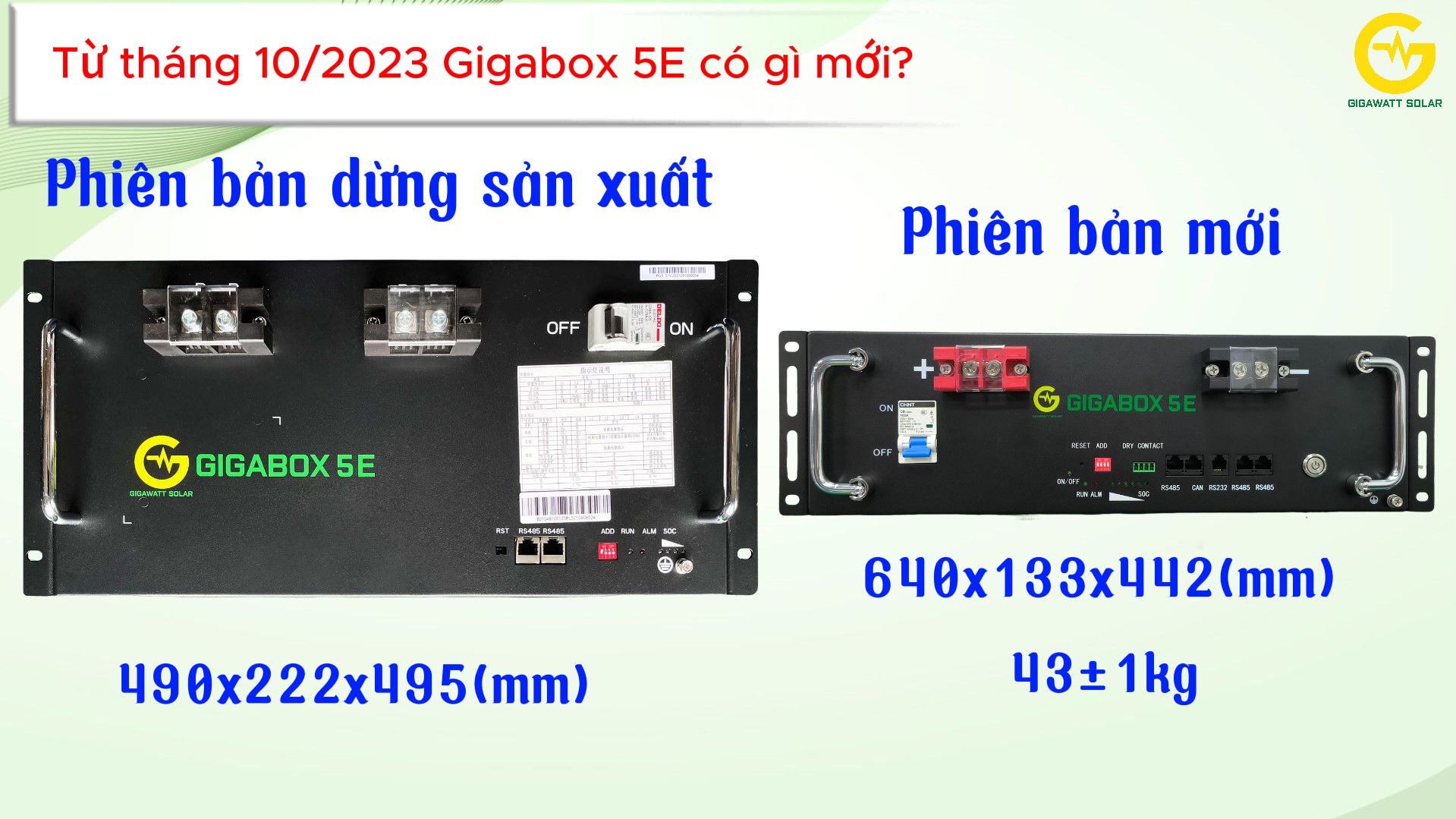 Từ tháng 10/2023 Gigabox 5E có gì mới? - Blog Điện Mặt Trời